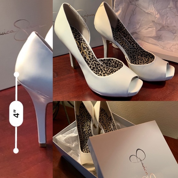 Jessica Simpson | Shoes | Nwt Jessica Simpson White Cheetah Insole 75 ...